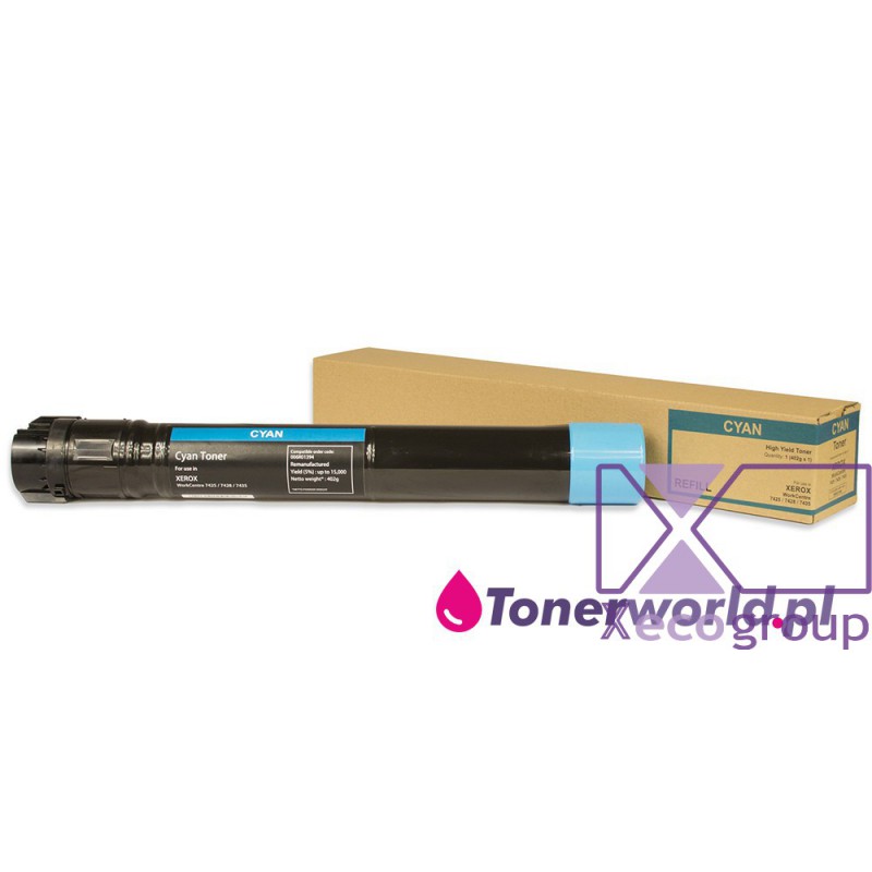 CYAN Toner METERED RMX do WorkCentre 7425 / 7428 / 7435 OEM ...
